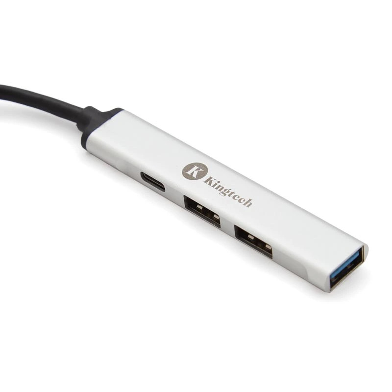 Hub Usb-c Slim Tipo Gris Claro